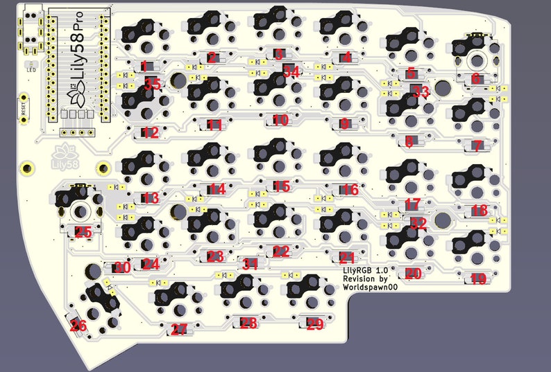 Lily58 Lyte or Pro-rgb (mx or Choc) PCB Set or Kit (USBC) - Etsy