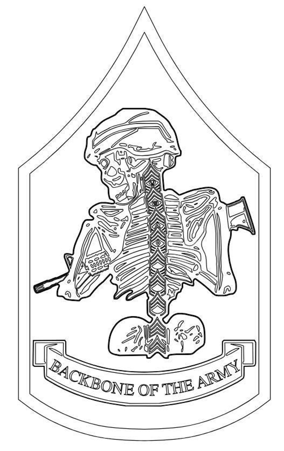 Backbone of the Army SVG - Etsy