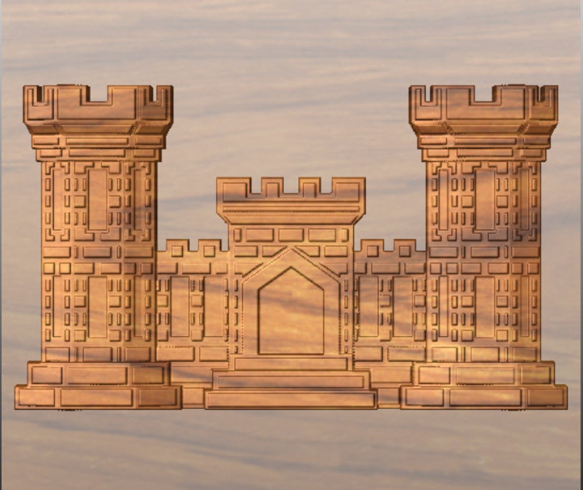 Engineer Branch Insignia STL File - Etsy