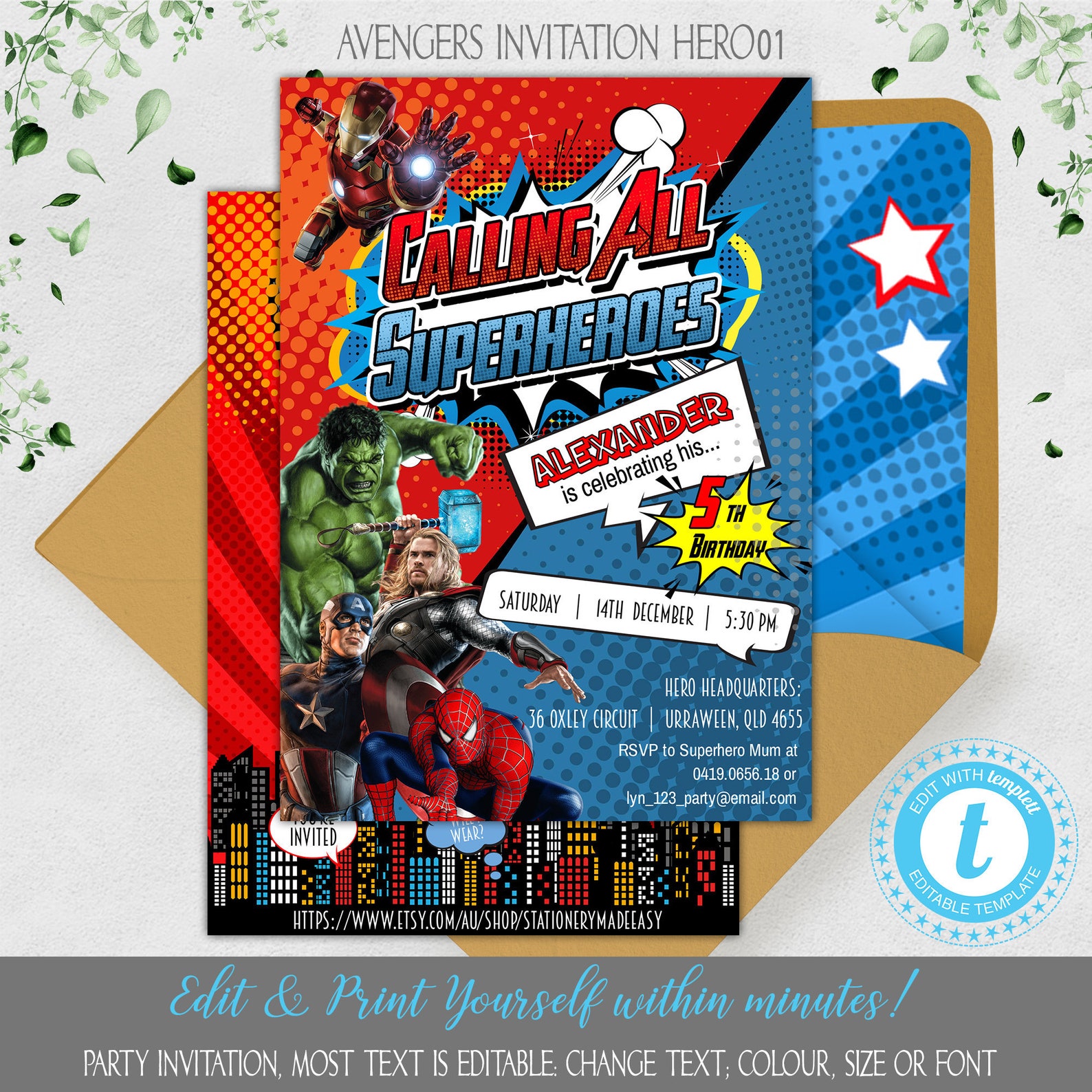 DC Marvel Avengers Editable Food Tents 8 Food Labels or Table - Etsy