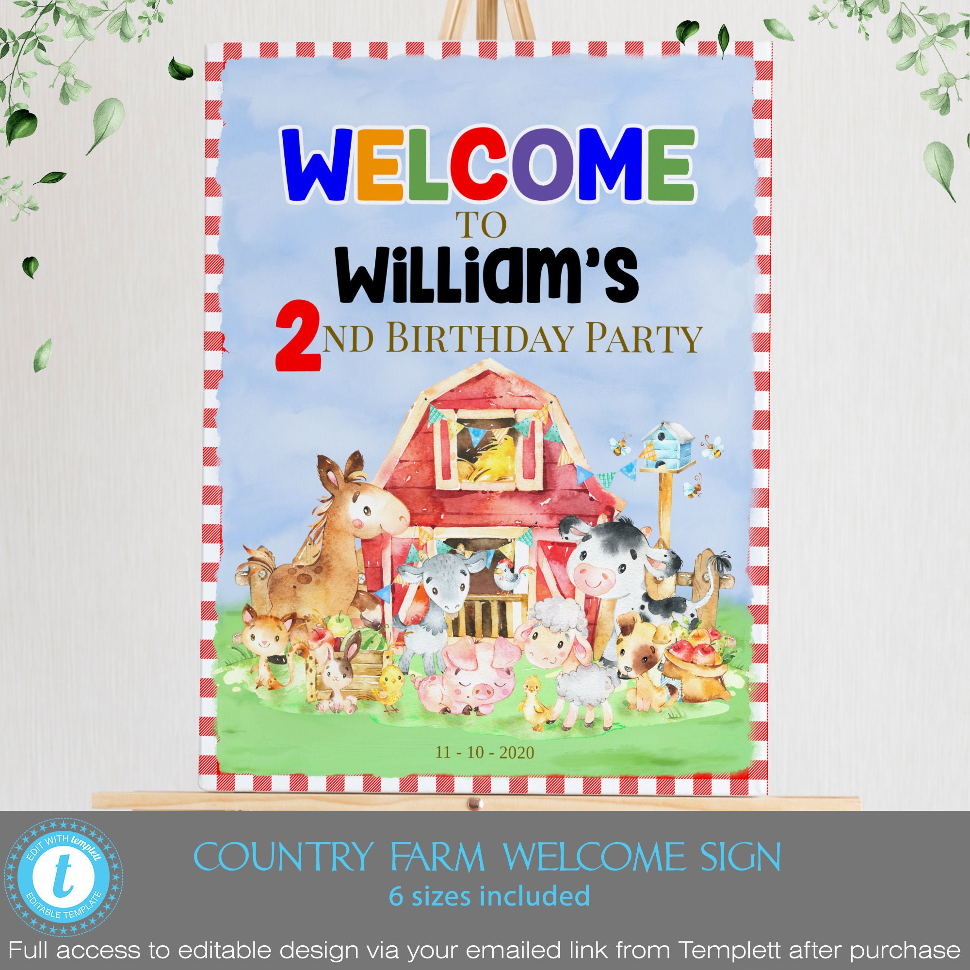 Farm Animal Fingerprint Thumbprint Guestbook Baby Shower - Etsy