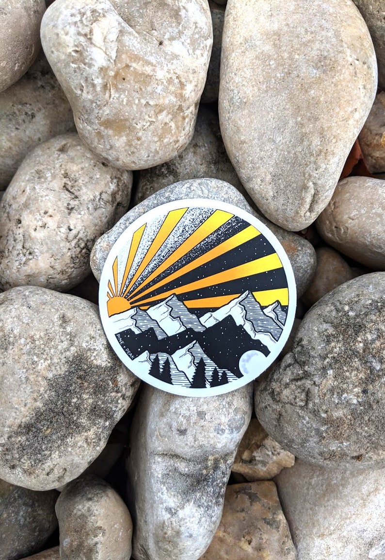 Sunrise Sticker | Etsy