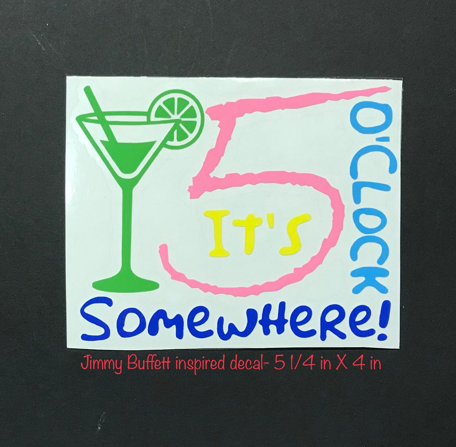 Tropical Jimmy Buffett Themed Window Car Decal/sticker - Etsy