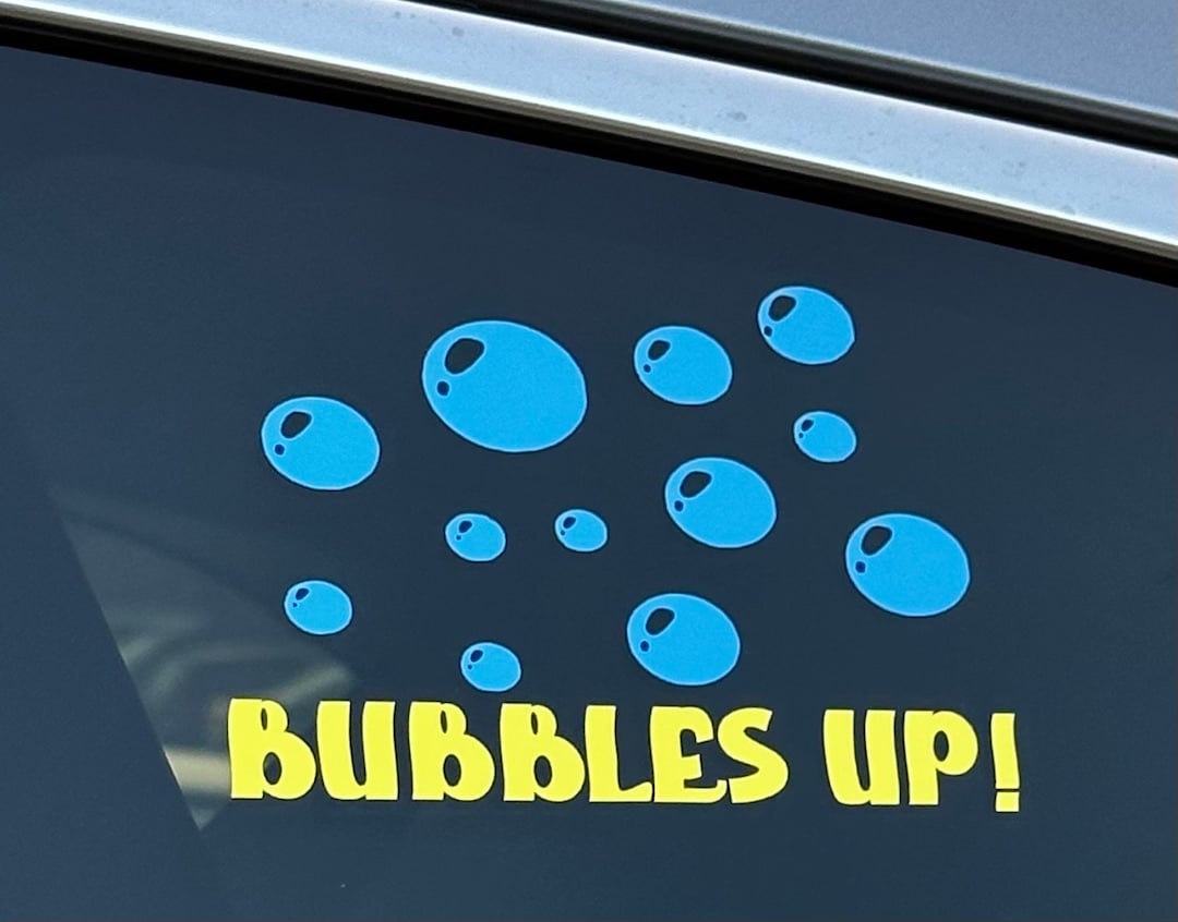 TROPICAL Jimmy Buffett Themed Car Decal/sticker “bubbles Up” 3 3/4in X ...