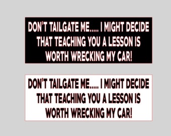 Tailgate Bumper Sticker - Etsy