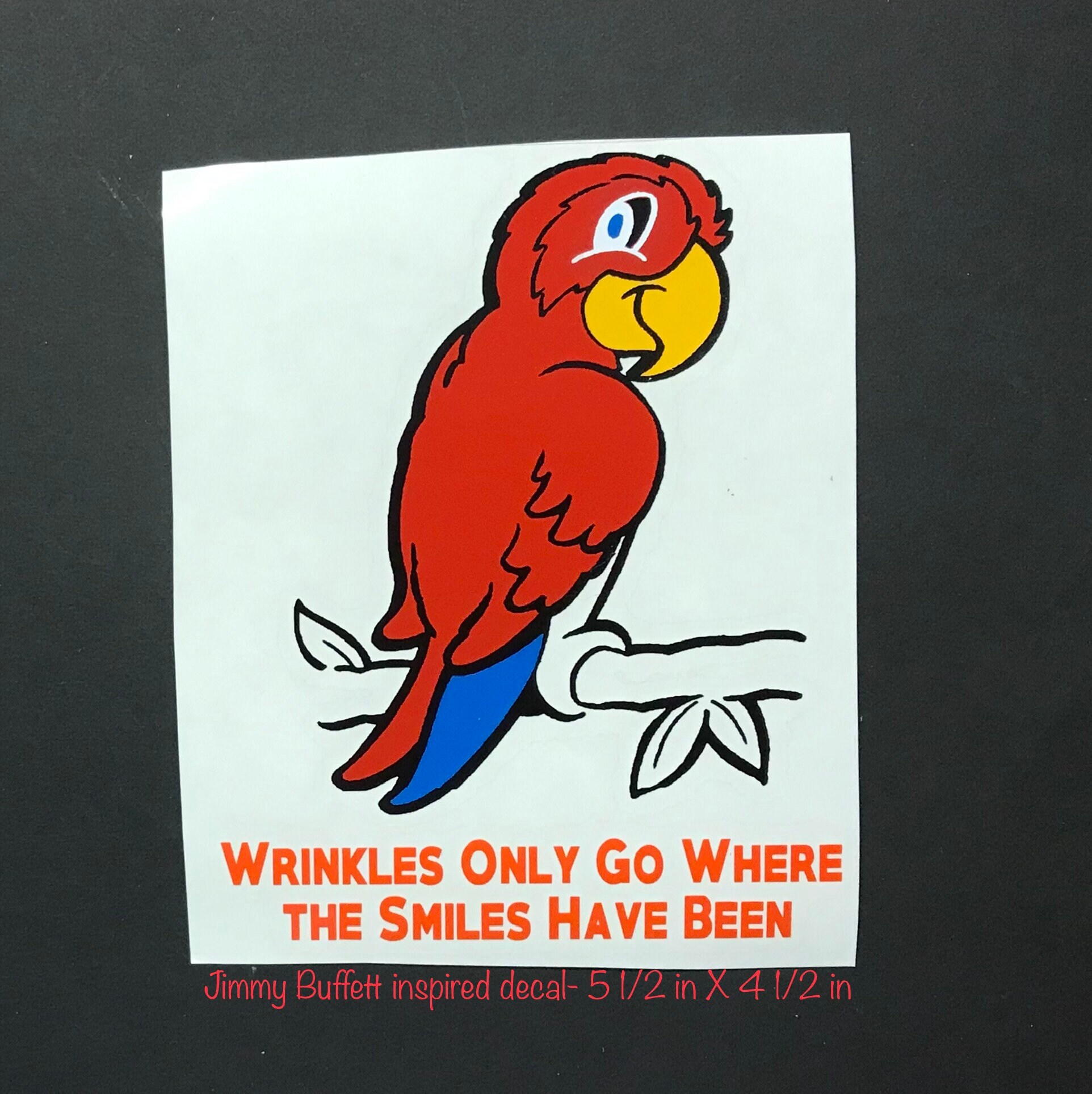 TROPICAL Jimmy Buffett Themed Window Car Decal/sticker - Etsy