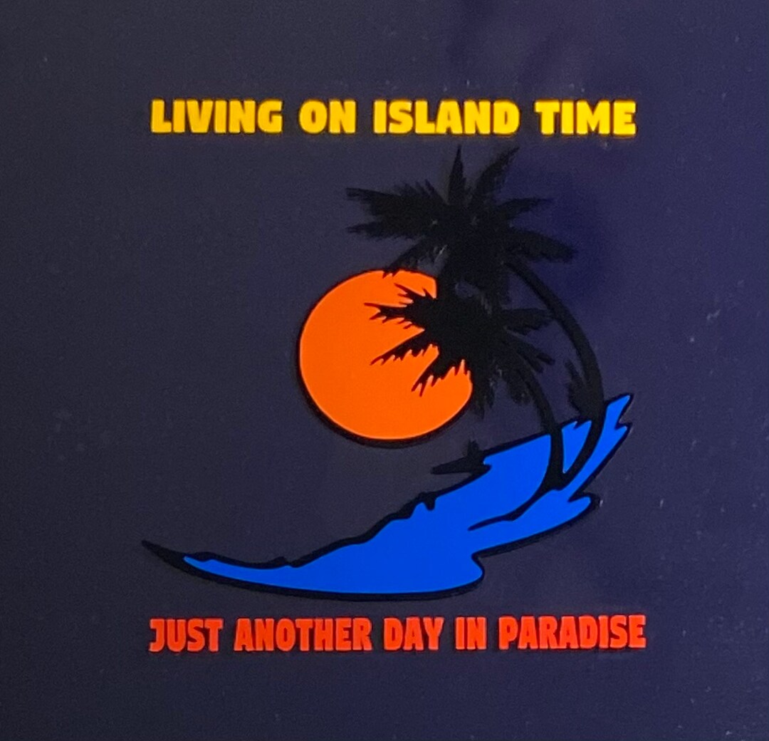 Tropical Jimmy Buffett Themed Decal/sticker Another Day in Paradise ...