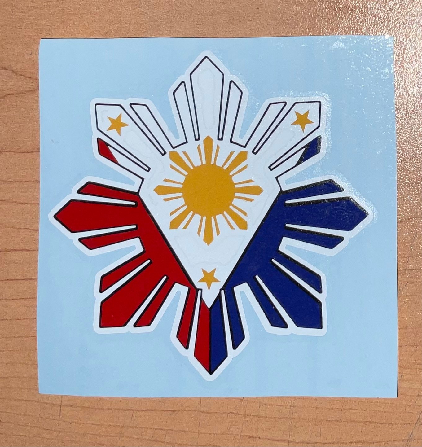 Philippines Filipino Pinoy Pinay Sun and Stars Car Decal 5 1/2 - Etsy