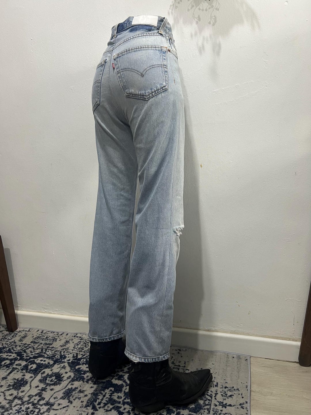 Vintage Levi’s Re/done 501 XS Womens 24 Inch Lighwash USA High Waisted ...