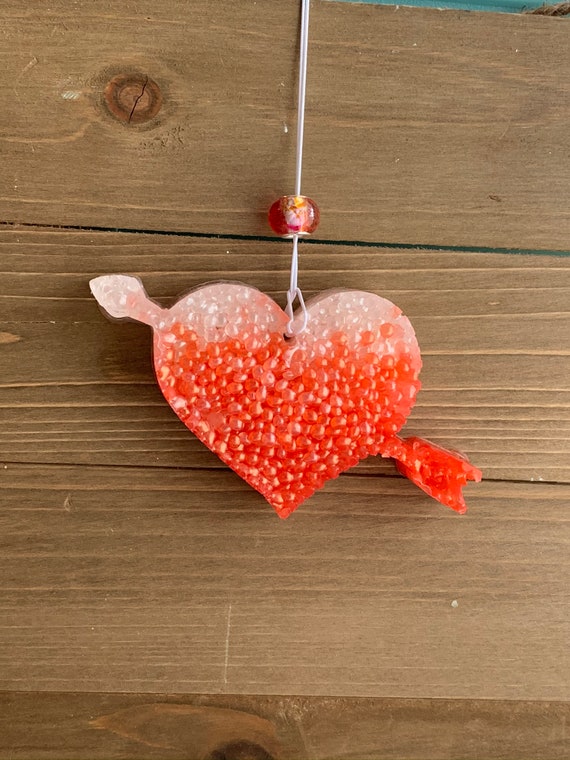 Heart With Arrow Aroma Car Air Freshie Freshener Aromie - Etsy