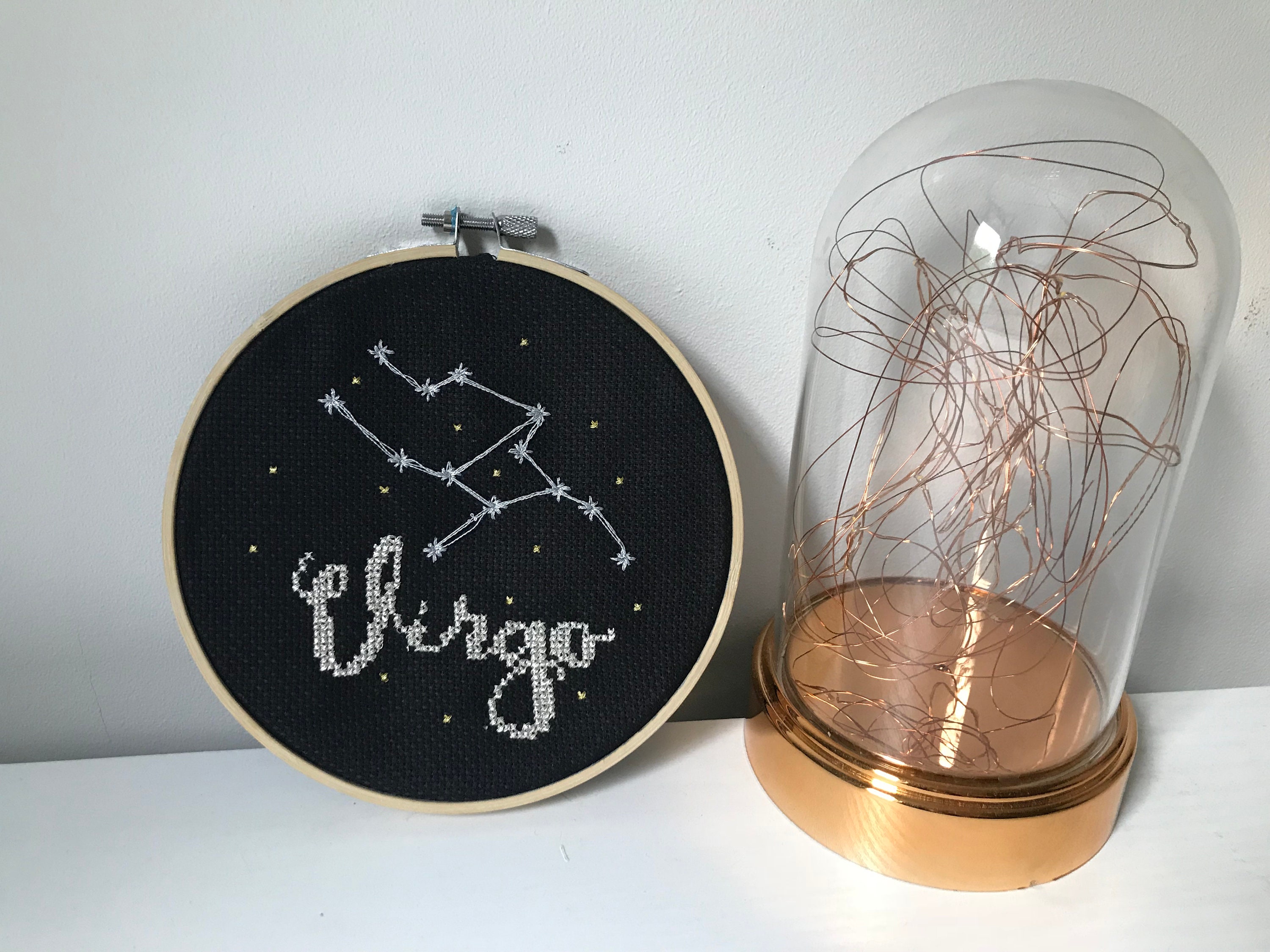 Libra Cross Stitch Pattern Star Sign Constellation Cross - Etsy UK