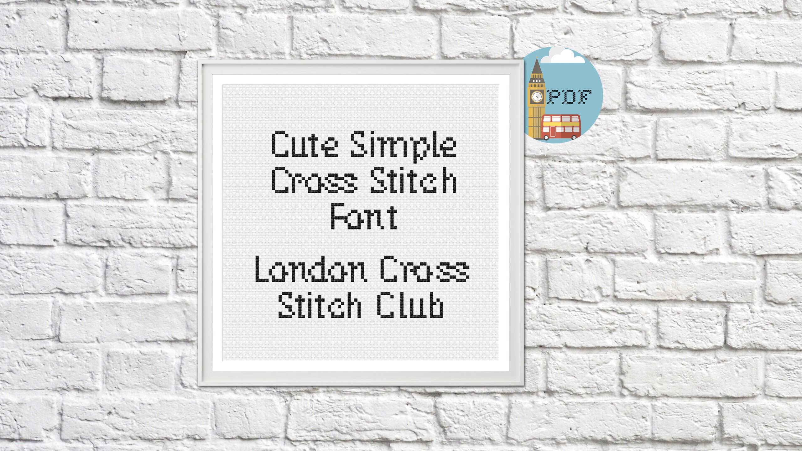 Cute Cross Stitch Font Simple Cross Stitch Alphabet PDF | Etsy