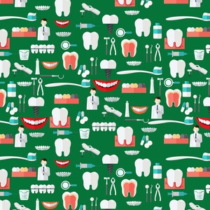 Tooth Toothpaste Wrapping Paper Roll, Dentist Gift Wrap Sheet for ...