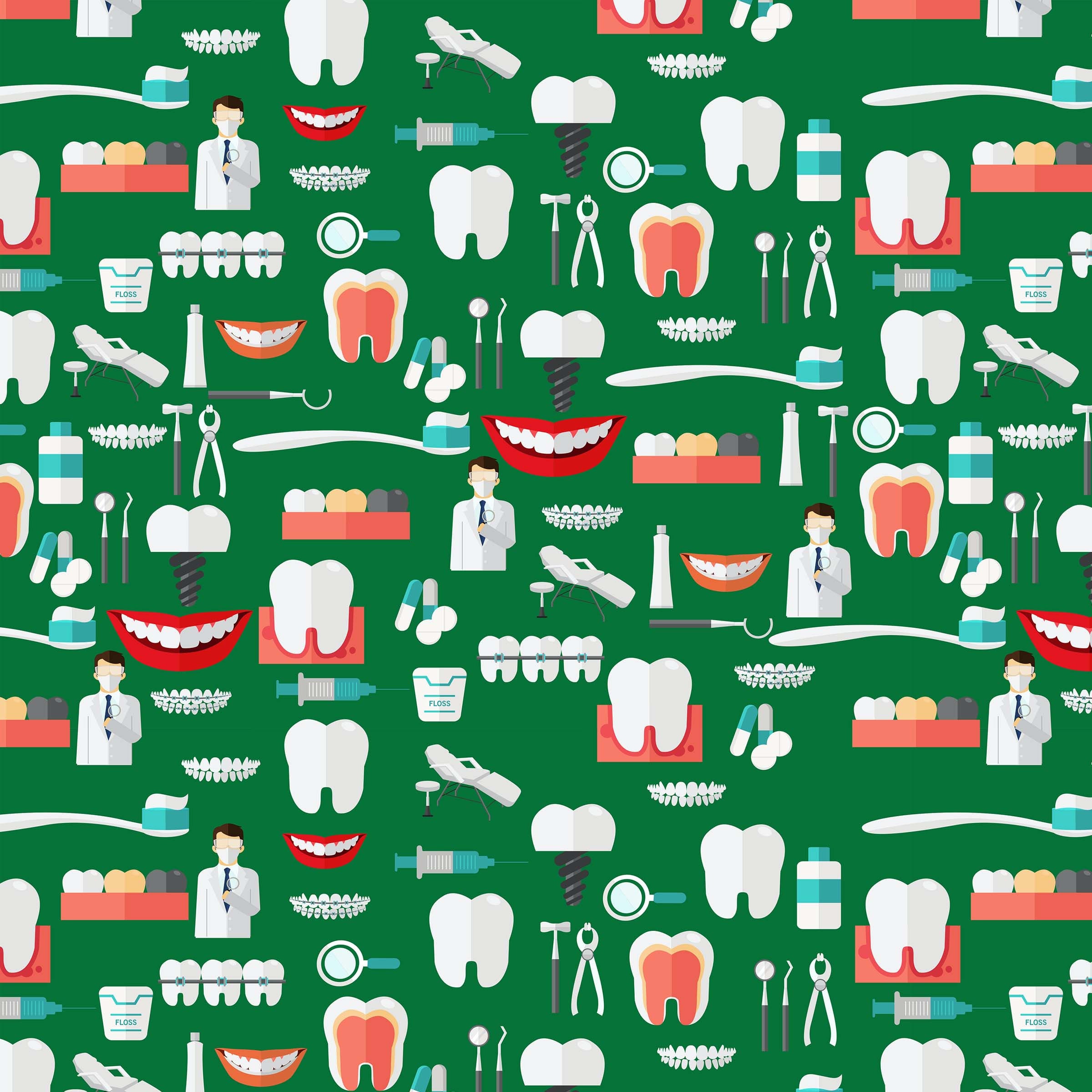 Tooth Toothpaste Wrapping Paper Roll Dentist Gift Wrap Sheet | Etsy