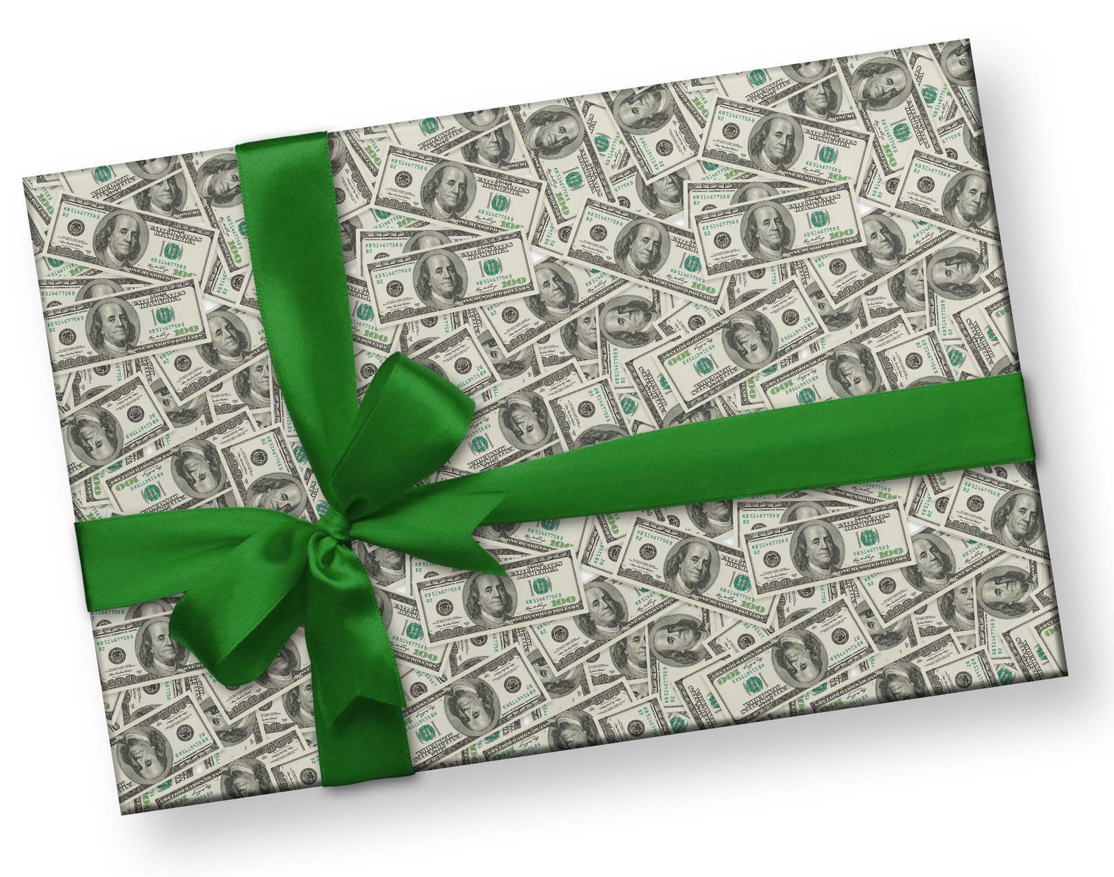 Funny Money Wrapping Paper Roll Hundred Dollar Bill Cash Gift - Etsy