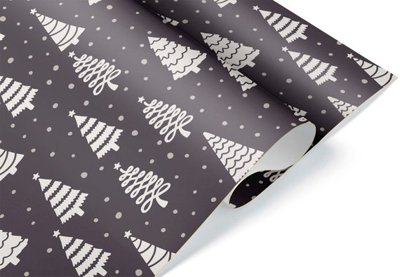 Dark gray wrapping paper store