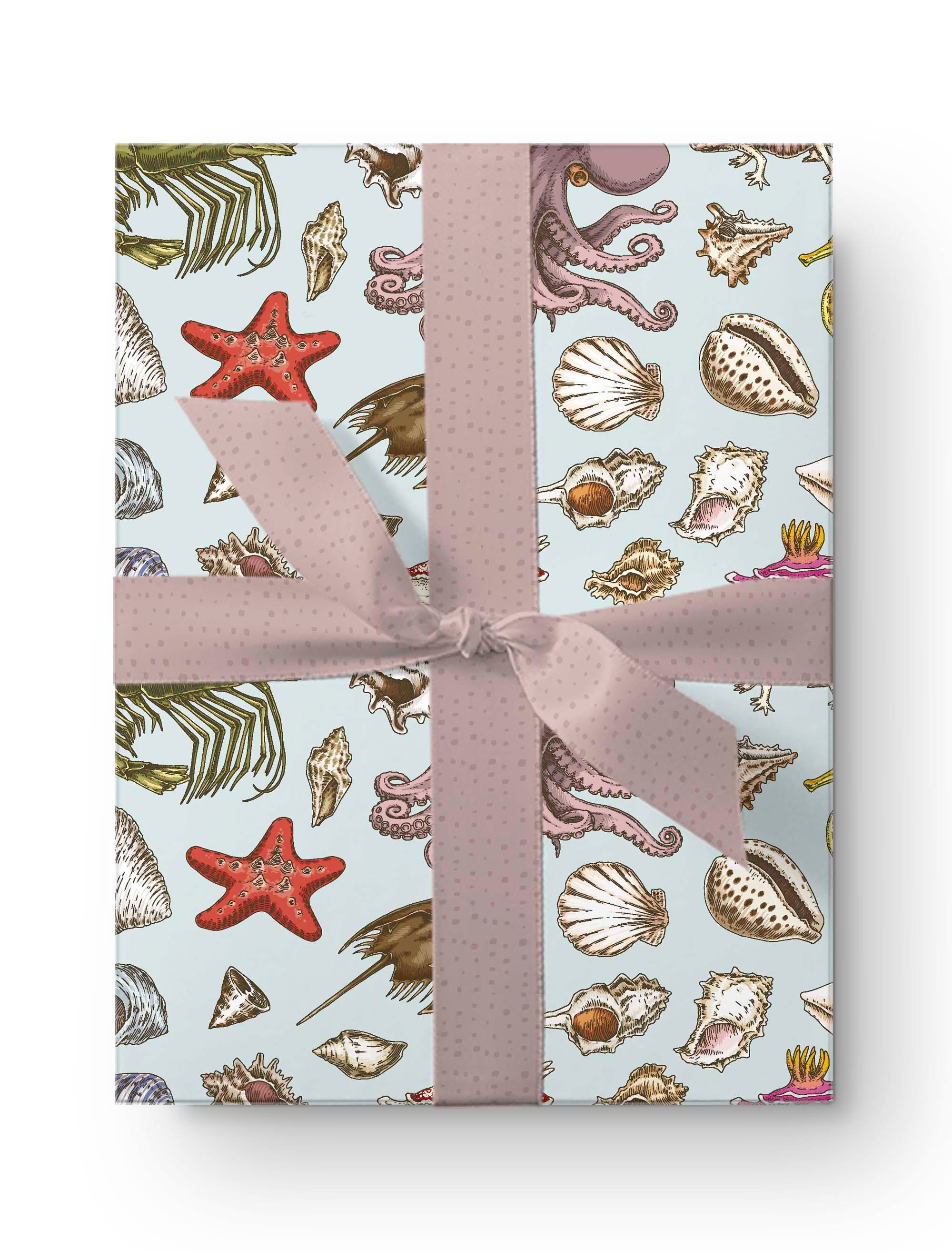 Axolotl Gift Wrap Marine Life Wrapping Paper Roll Sheet Ocean - Etsy