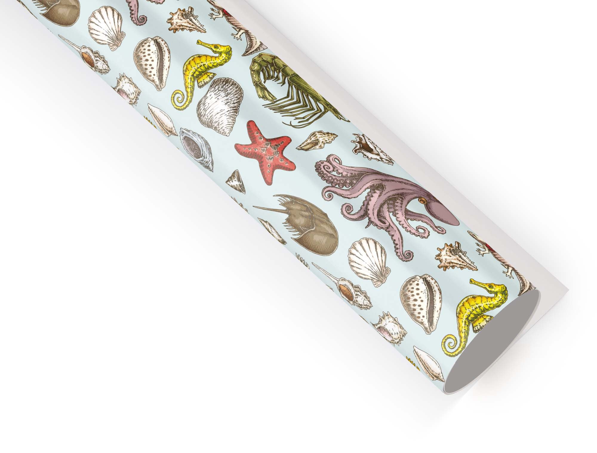 Axolotl Gift Wrap Marine Life Wrapping Paper Roll Sheet Ocean - Etsy