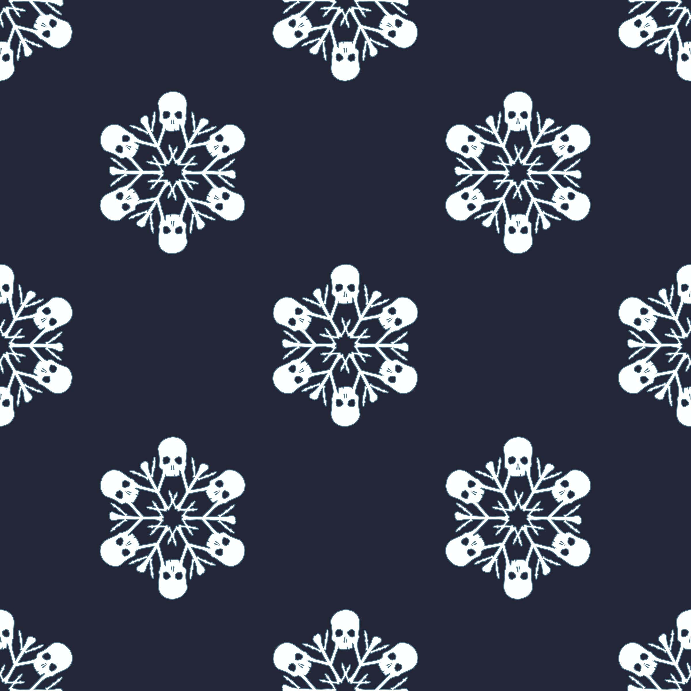 Skull Snowflake Goth Christmas Gift Wrap Gothic Wrapping Paper - Etsy