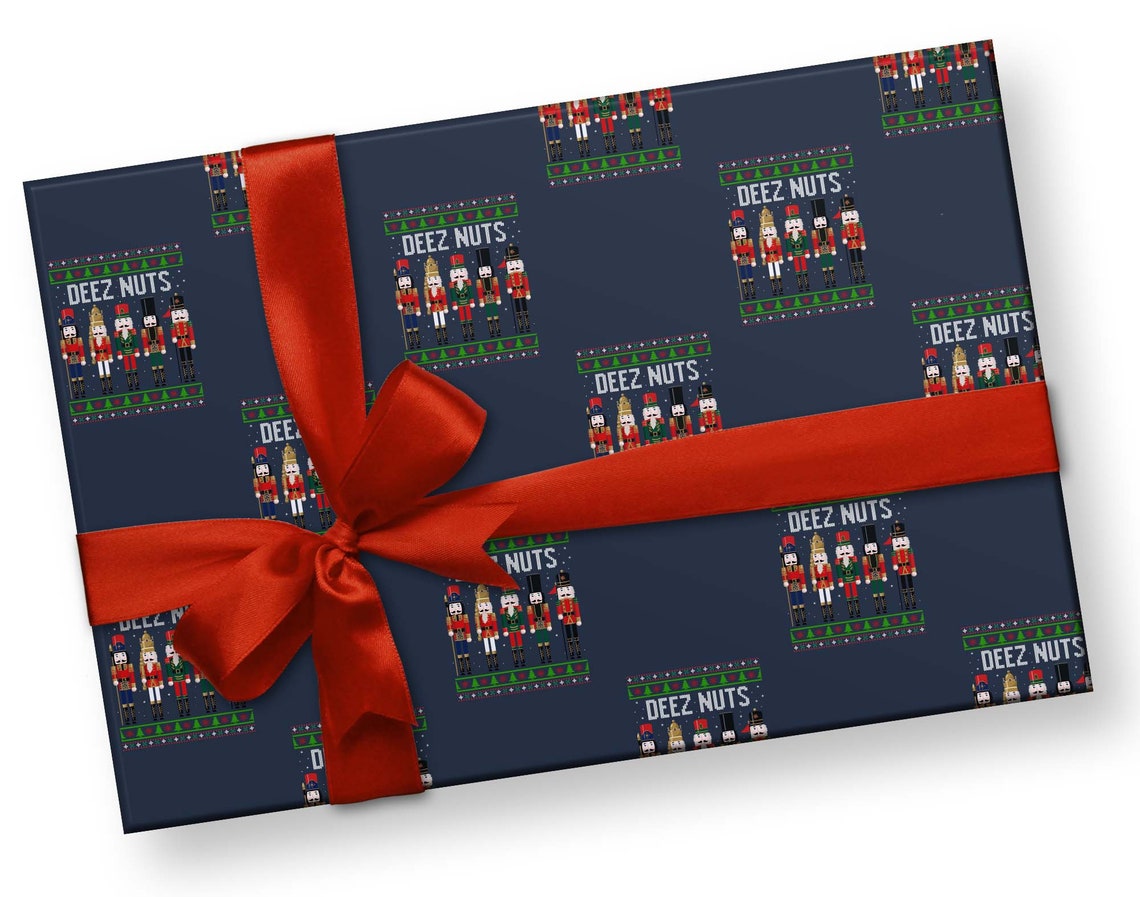 Funny Deez Nuts Gift Wrap NSFW Christmas Wrapping Paper - Etsy