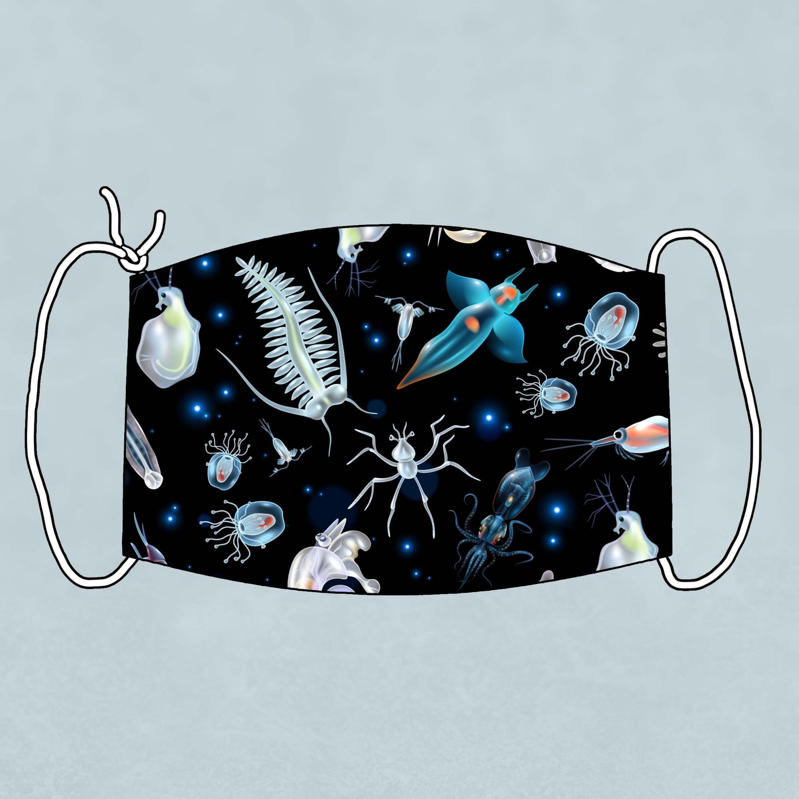 Plankton Creature Face Mask Washable Reusable Fabric Cloth | Etsy