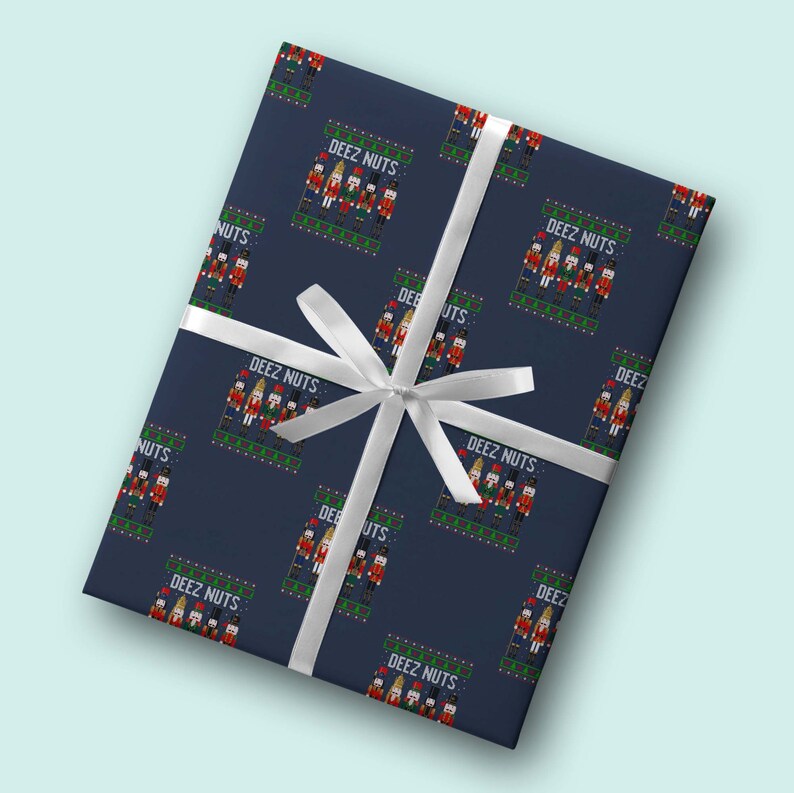 Funny Deez Nuts Gift Wrap NSFW Christmas Wrapping Paper - Etsy