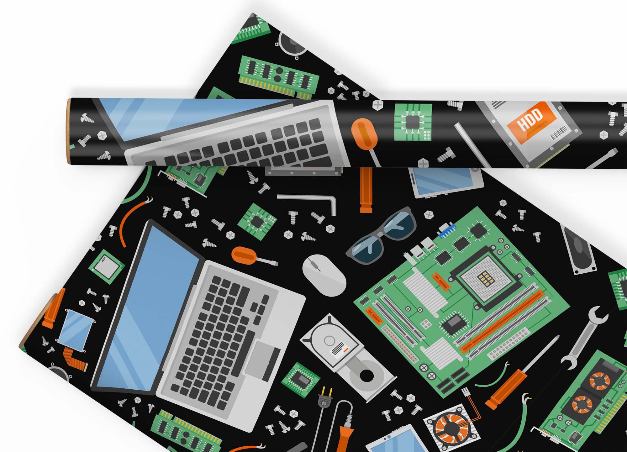 Computer Geek Gift Wrap Sheet Wrapping Paper Roll for - Etsy