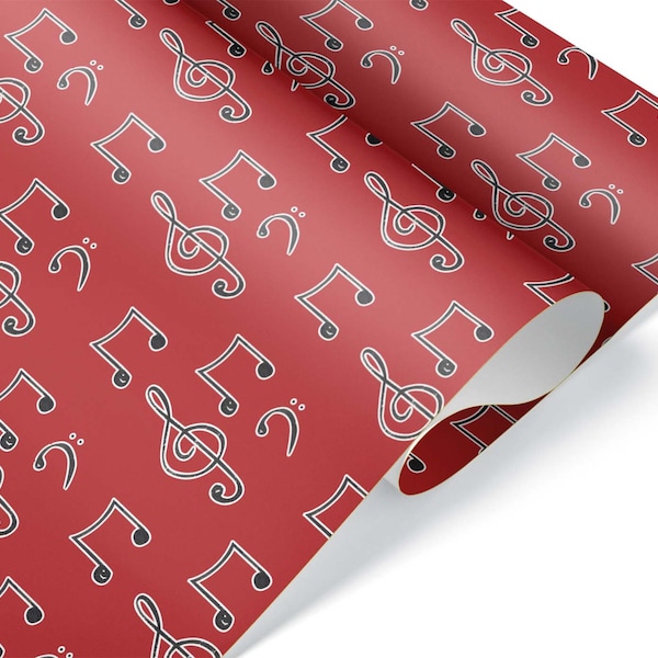 Music Theme Wrapping Paper - Etsy