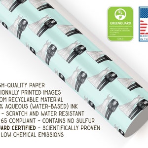 Blue Wedding Dress and Tux Gift Wrap, Premium Luxury Thick Wrapping ...