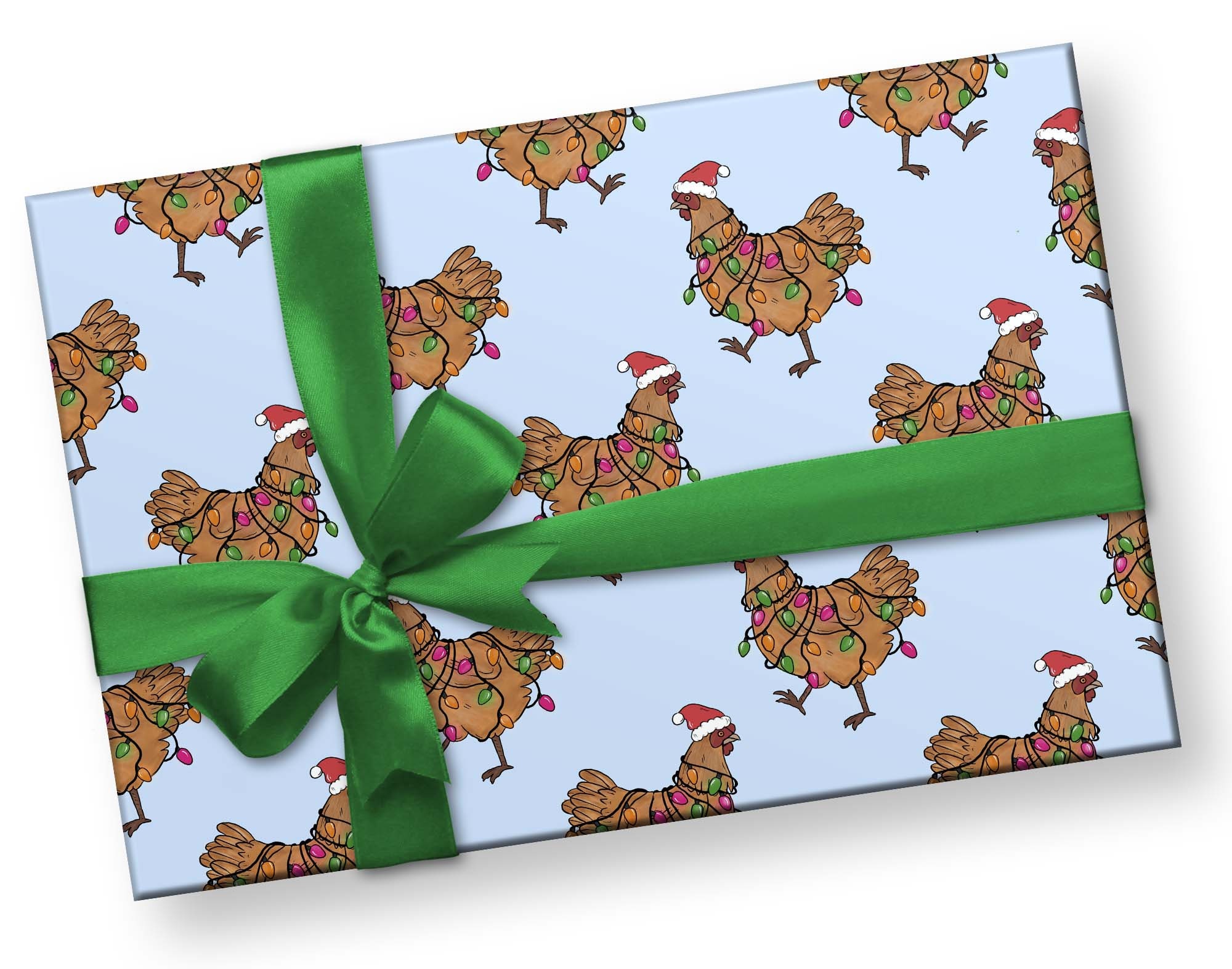 Cute Chicken Gift Wrap Farm Animal Christmas Wrapping Paper - Etsy