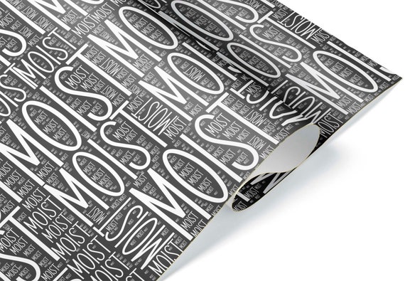 Funny Moist Word Gift Wrap Annoying Christmas Wrapping Paper - Etsy
