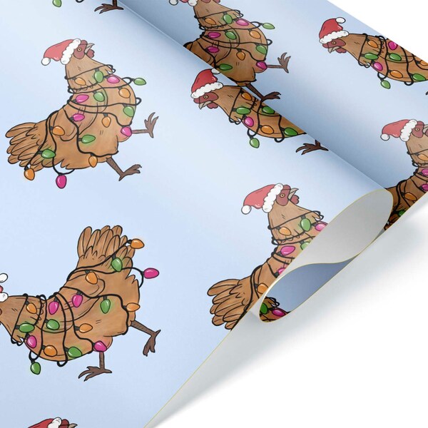Christmas Farmhouse Wrapping Paper - Etsy