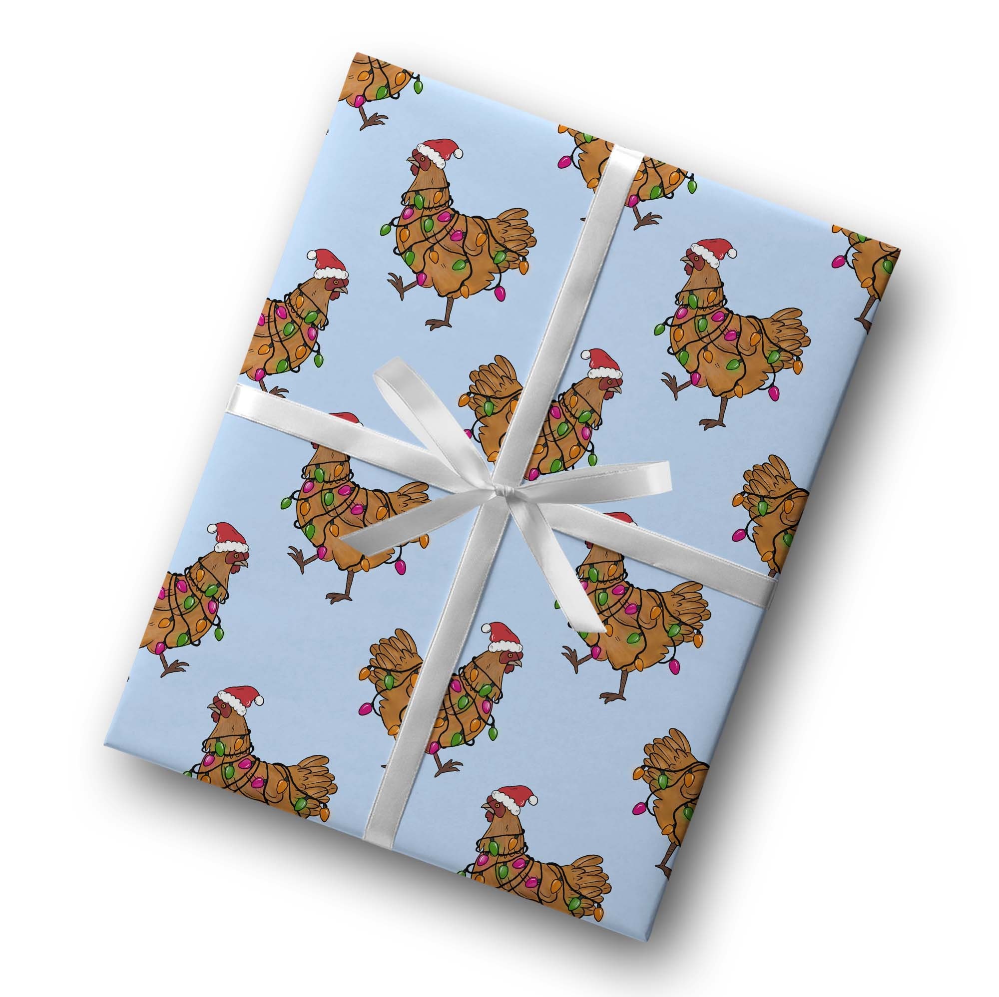 Cute Chicken Gift Wrap Farm Animal Christmas Wrapping Paper - Etsy