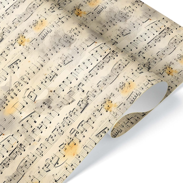 Music Sheet Wrapping Paper - Etsy