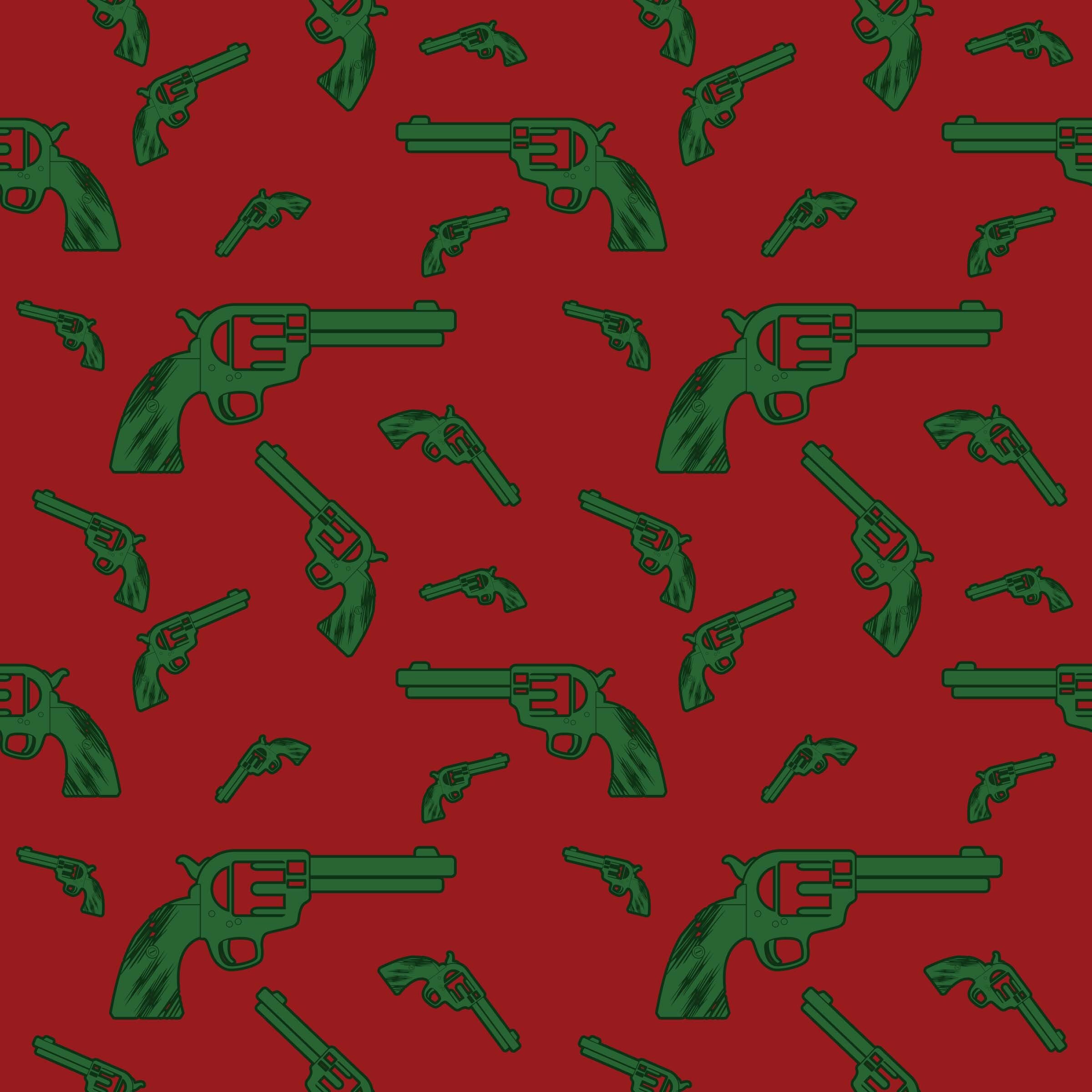 Cute Green Revolver Western Gift Wrap Thick Wrapping Paper - Etsy