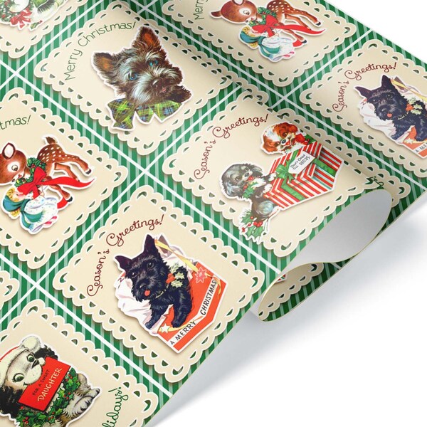 Retro Wrapping Paper - Etsy
