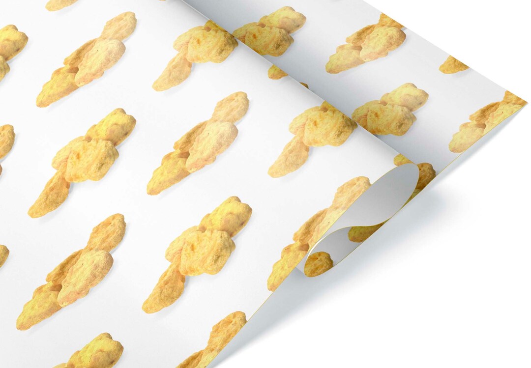 Funny Weird Chicken Nugget Gift Wrap Wrapping Paper Roll Sheet ...