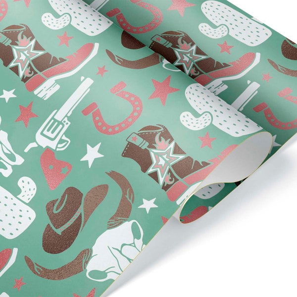 Texas Longhorn Wrapping Paper - Etsy