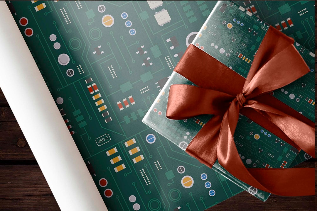 Computer Geek Gift Wrap Sheet Wrapping Paper Roll for Christmas Present ...