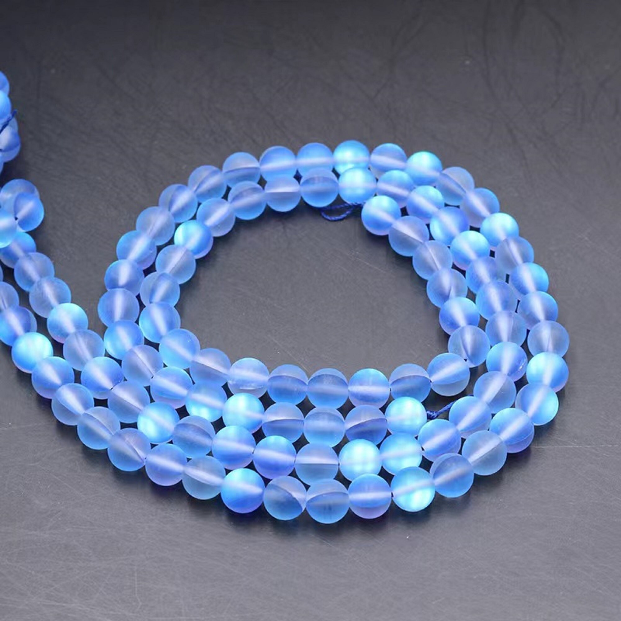12colors Mermaid Beads Strand for Bracelet, Manmade Flash Beads Jewelry ...