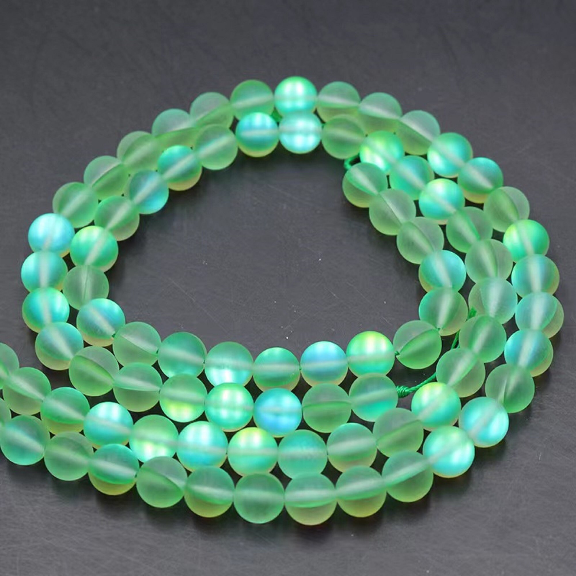 12colors Mermaid Beads Strand for Bracelet Manmade Flash - Etsy