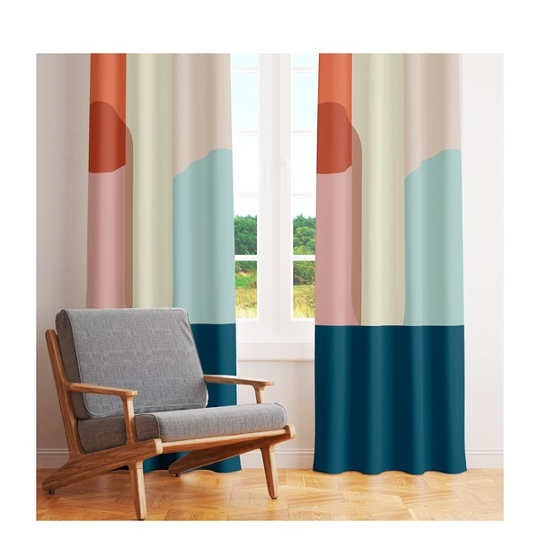 Geometric Curtains - Shop Online - Etsy