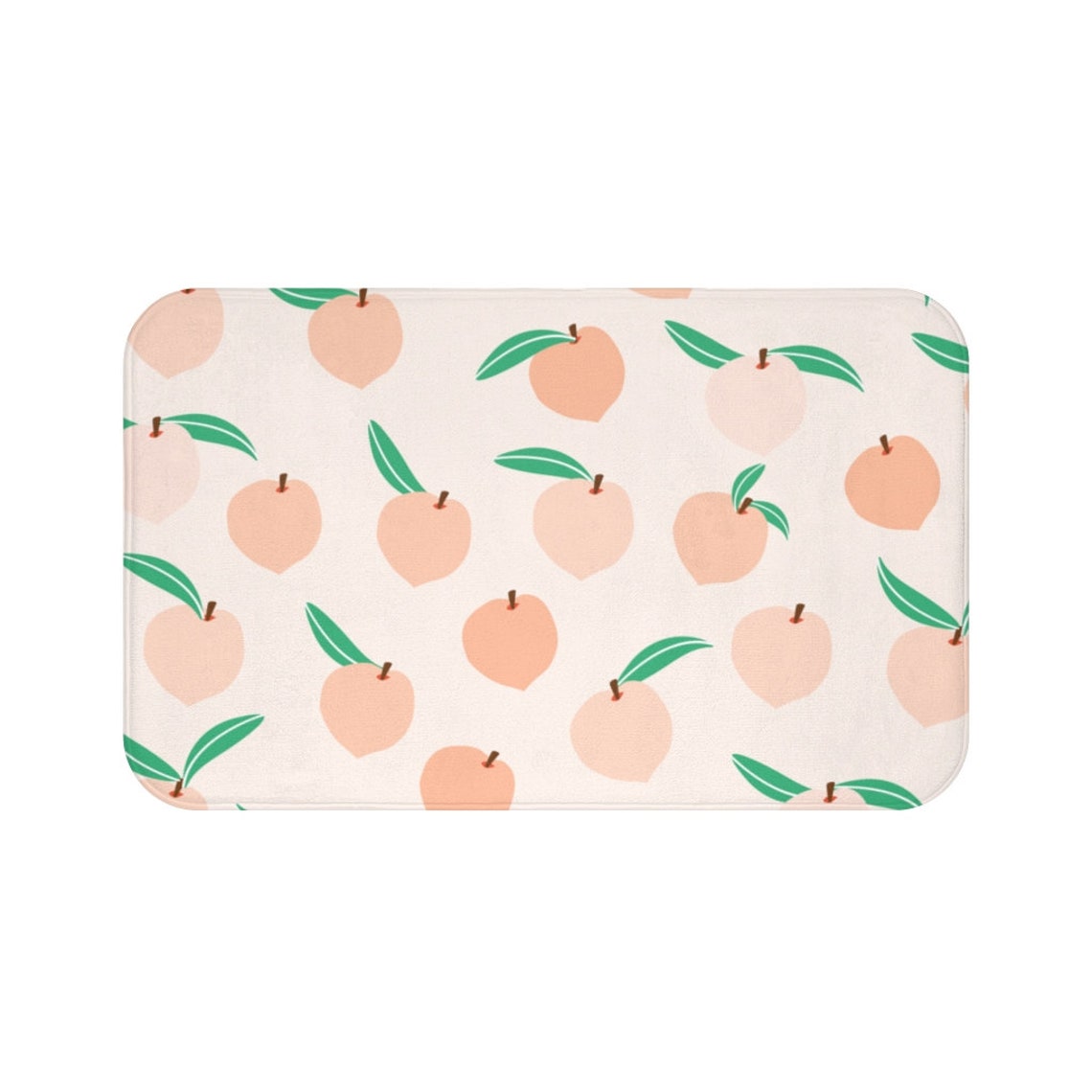Peaches bath mat Peachy bath rug Fruit bath mat Farmhouse bath | Etsy
