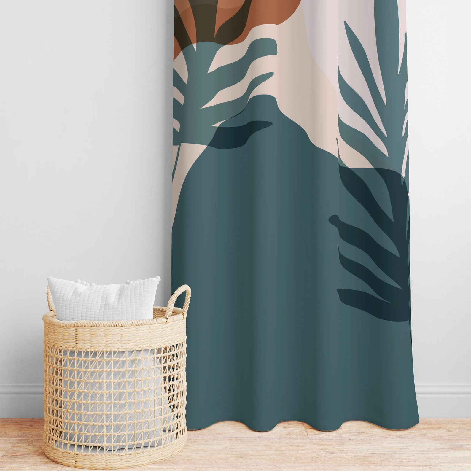 Abstract Window Curtain Aesthetic Art Curtain Panels Earth - Etsy