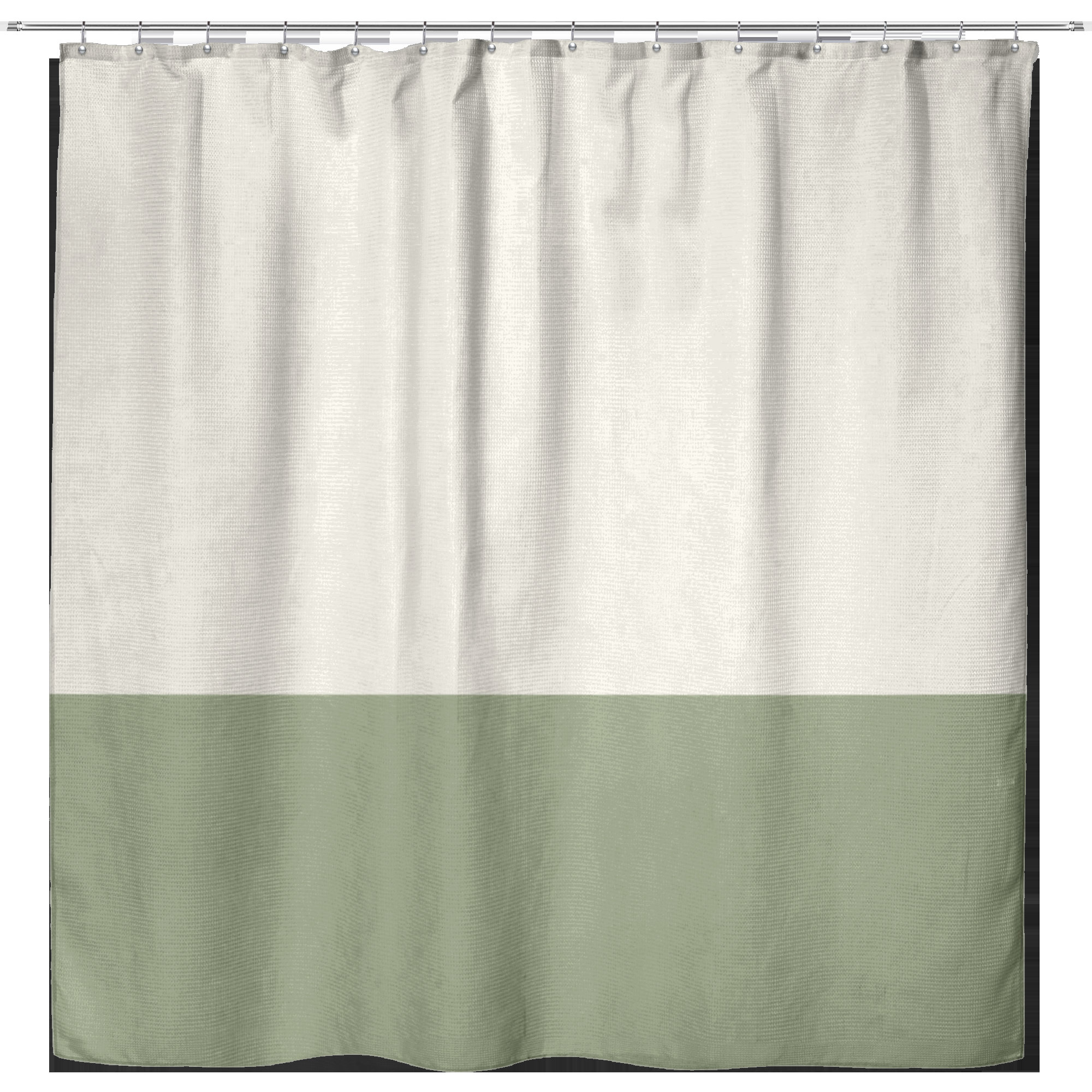 Minimal Shower Curtain Modern Green Shower Curtains Color - Etsy