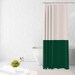 Minimal Shower Curtain Dark Emerald Green Shower Curtains Color Block ...