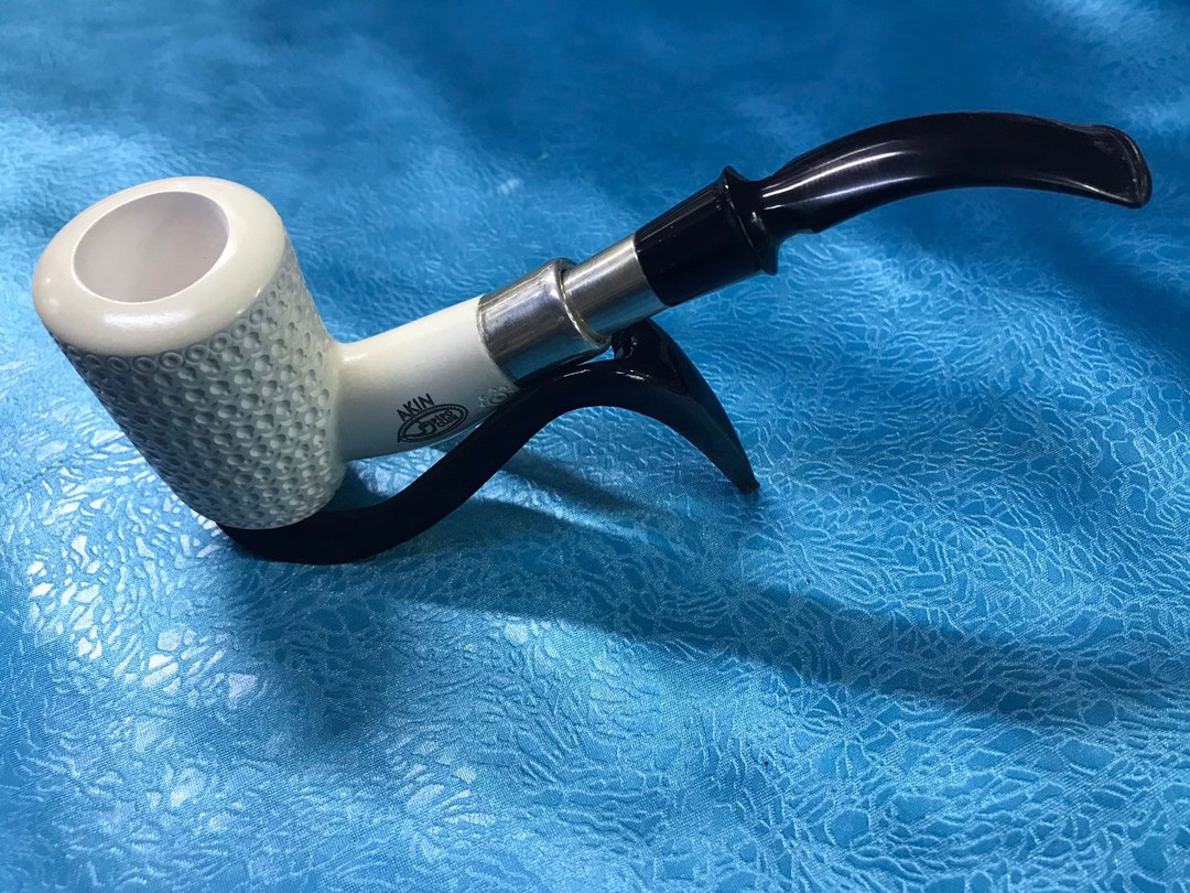 Poker Style Double Silver Ringed Block Meerschaum Pipe - Etsy