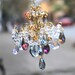 Handmade Crystal Car Suncatcher – Mini Chandelier for Rearview Mirror ...