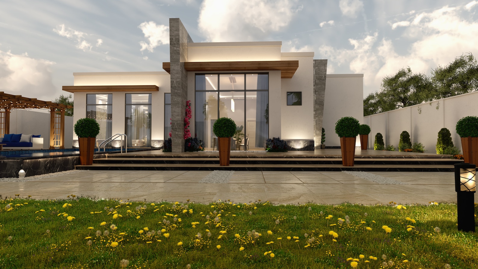 Modern Exterior Design Elevation Design 3d Realistic Home Desgin Etsy