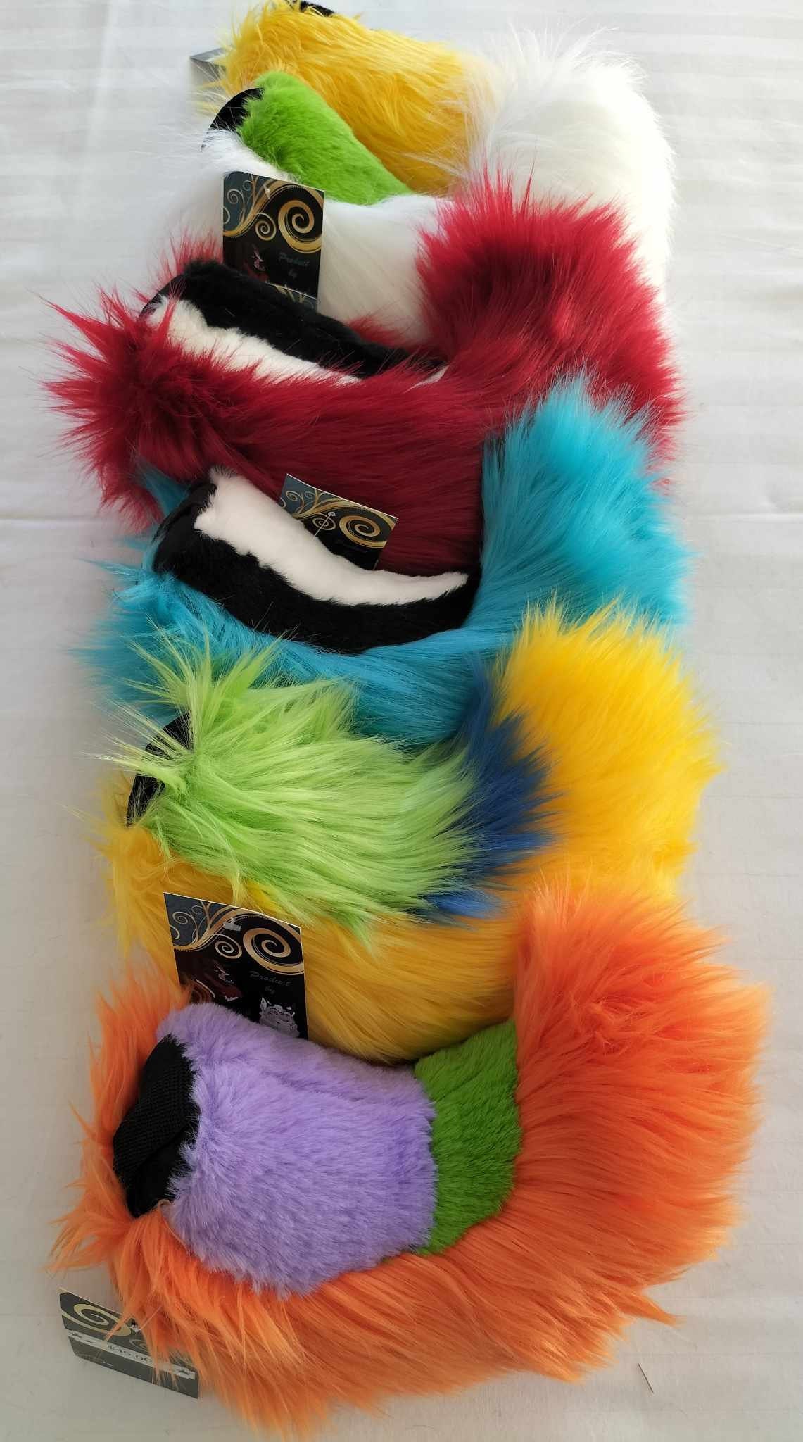 Three Tone Nub Tails. Fursuit Costume or Cosplay Tails. - Etsy Australia